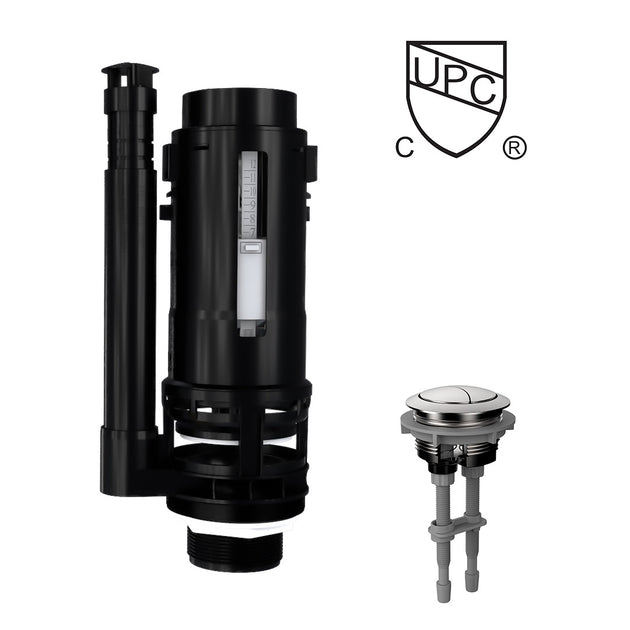 R&T A2423 2" Dual Flush Valve with Push Button for 2-Piece Toilet | RT ...