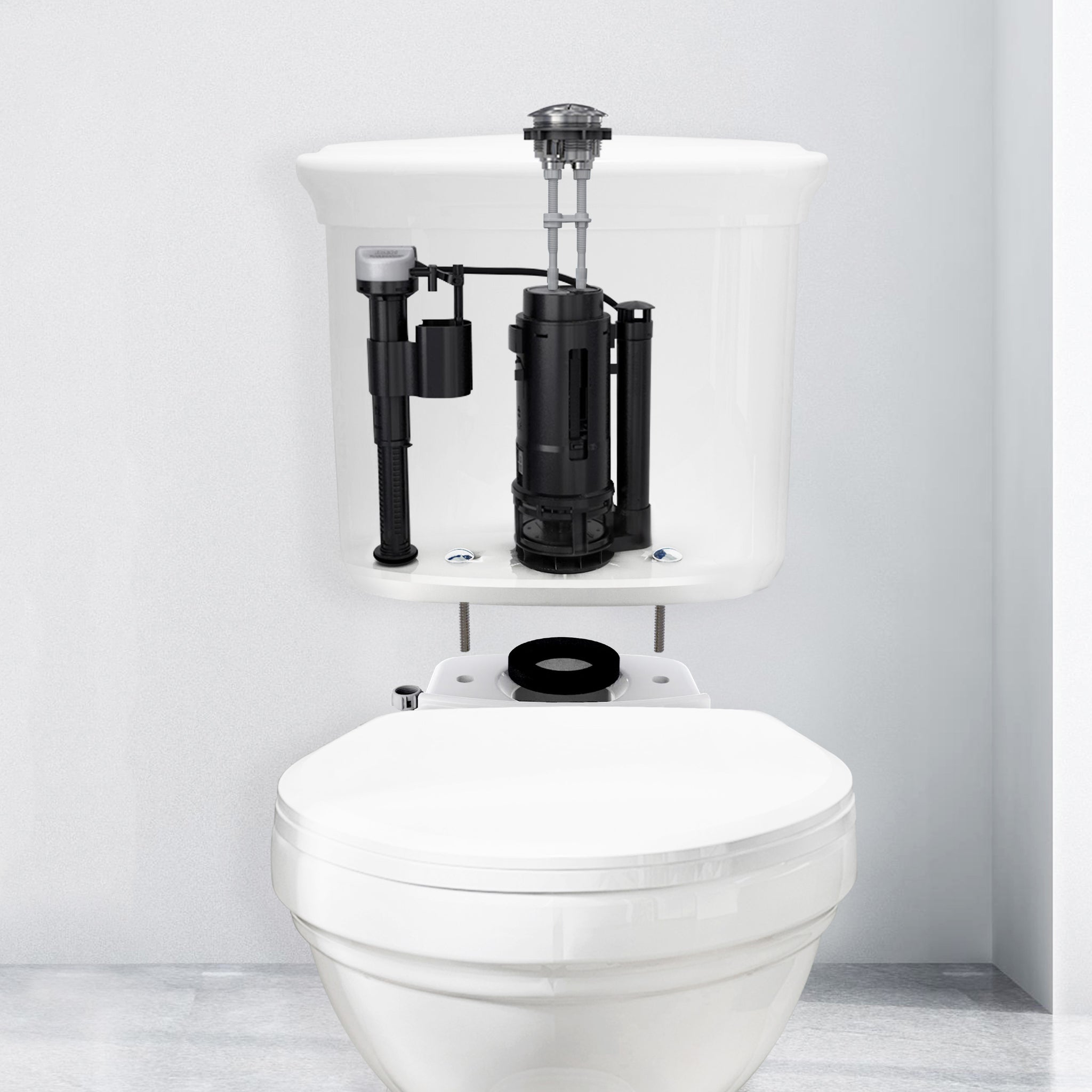 Extraordinary Toilet Flush On Top Photos